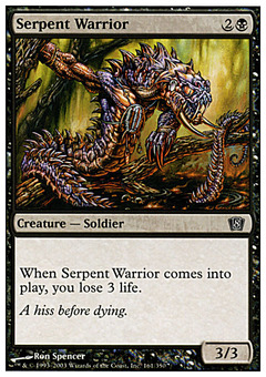 Serpent Warrior ($0.05) Price History from major stores - 8th Edition ...
