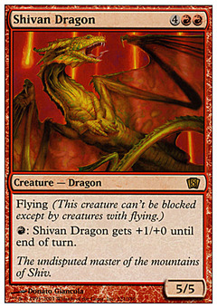 Shivan Dragon ($0.15) Price History from major stores - 8th Edition ...